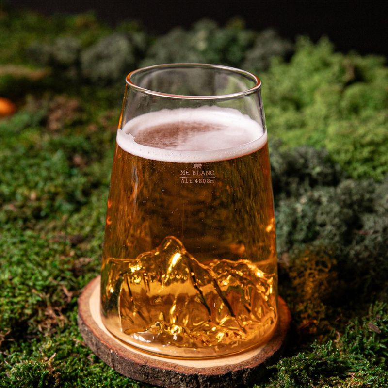 Coffret Verre design Topographic Montagne relief 450ml - Alaskan Maker ...